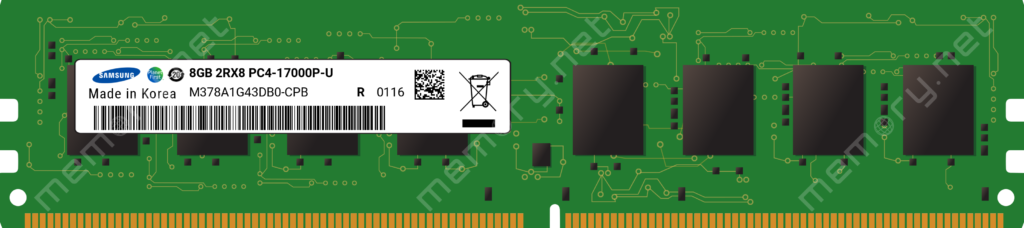 M378A1G43DB0-CPB - Samsung 1x 8GB DDR4-2133 UDIMM PC4-17000P-U Dual ...